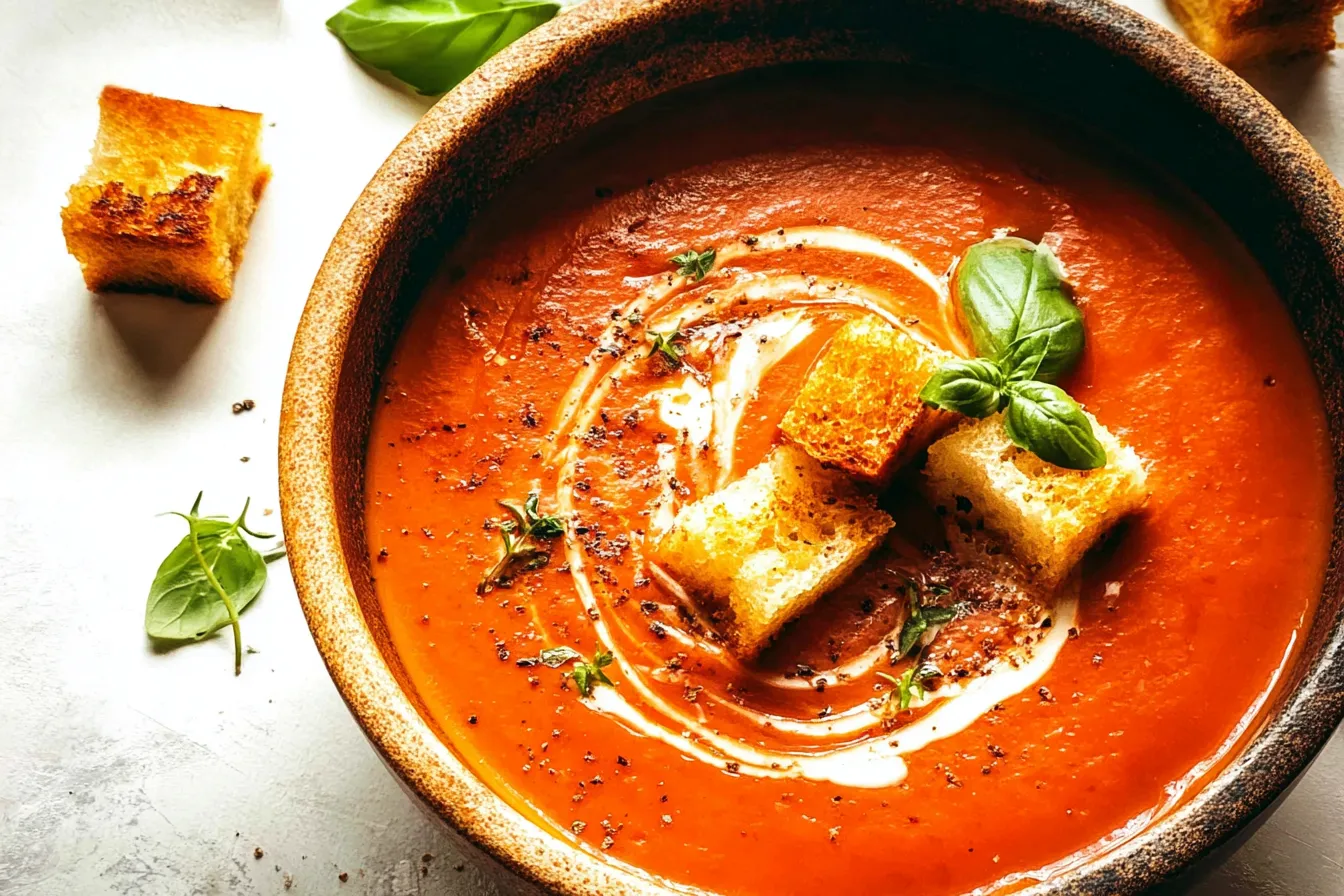 Rustic Roasted Tomato Soup – Chunky and Hearty Delight